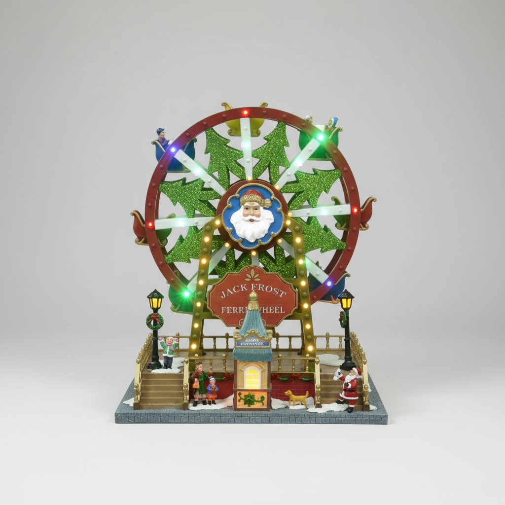 Roda-Gigante Natalina com Luz e Movimento – Jack Frost Ferris Wheel ...